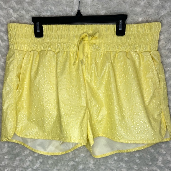 ZYIA | Shorts | Zyia Active Lemon Bubbles Hi Rise Bomber Shorts | Poshmark